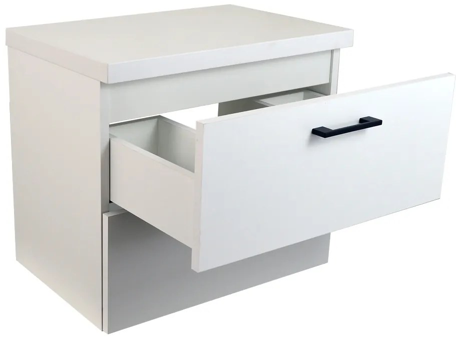 Comodo Koupelnová skříňka pod deskové umyvadlo Agria W 60-HD - bílá/bílá