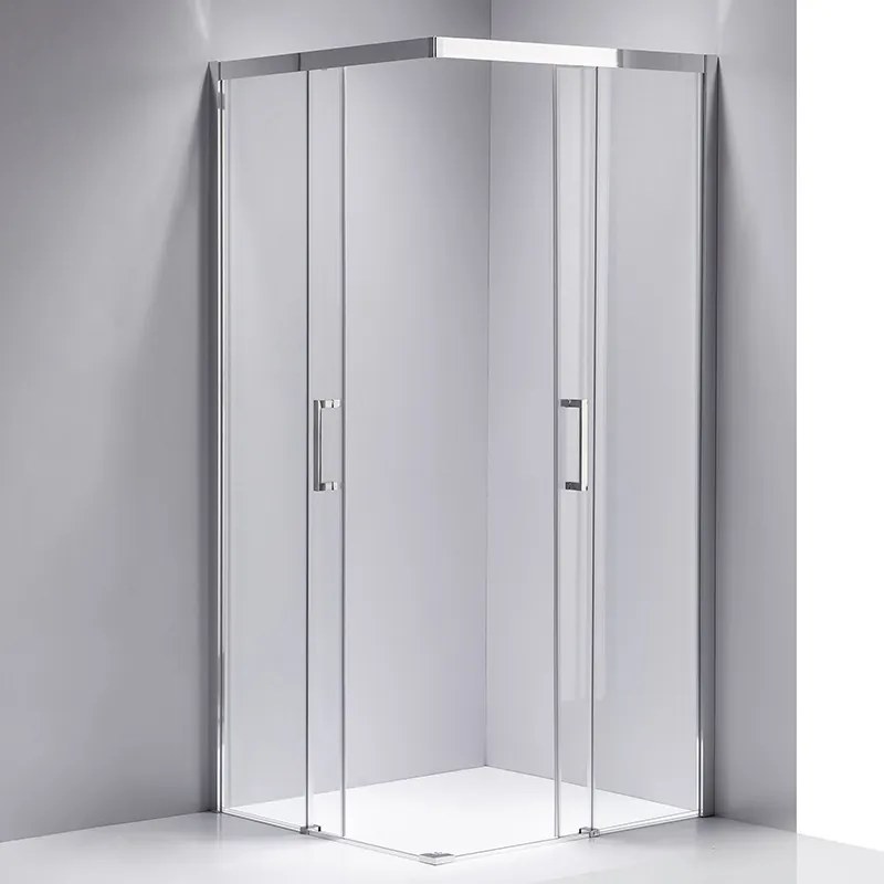 BPS-koupelny Čtvercový sprchový kout HYD-SK90B 90x90 chrom/transparent - bez vaničky