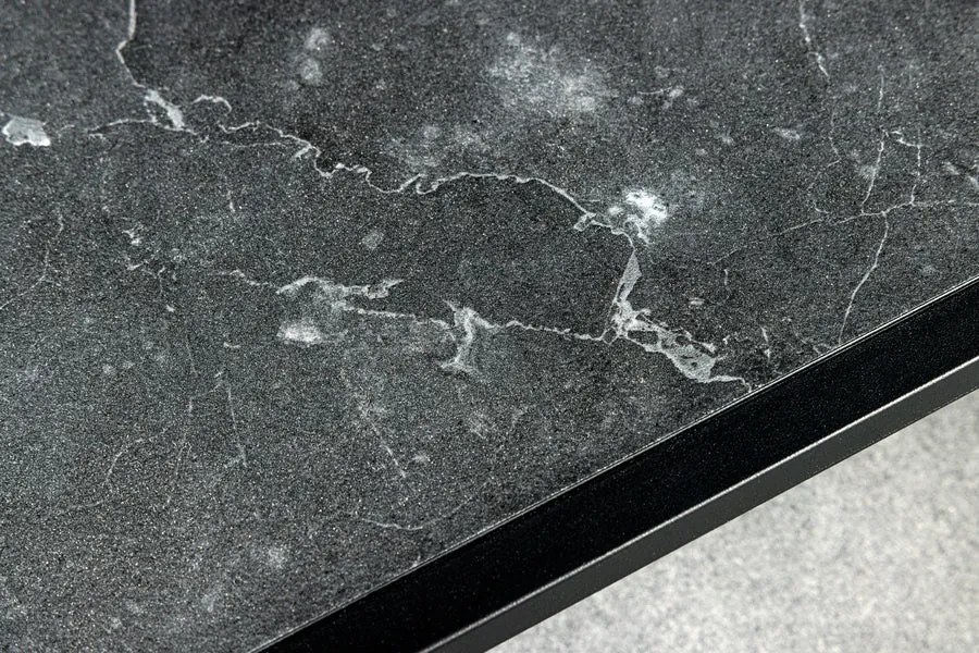 Designový regál Haines 120 cm vzor antracitový mramor