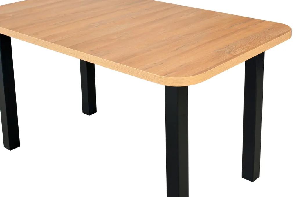 Jídelní stůl Vilma Zvolte barvu horní desky: Bílý (borovice andersen), Zvolte barvu nožek: Ořech - nut