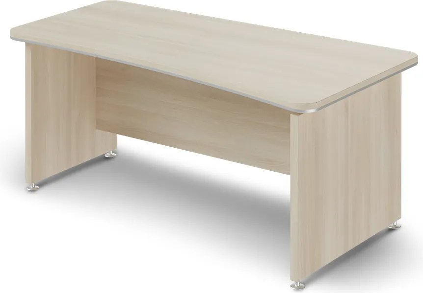 Ergonomický stůl TopOffice 180 x 94,8 cm, pravý, akát světlý