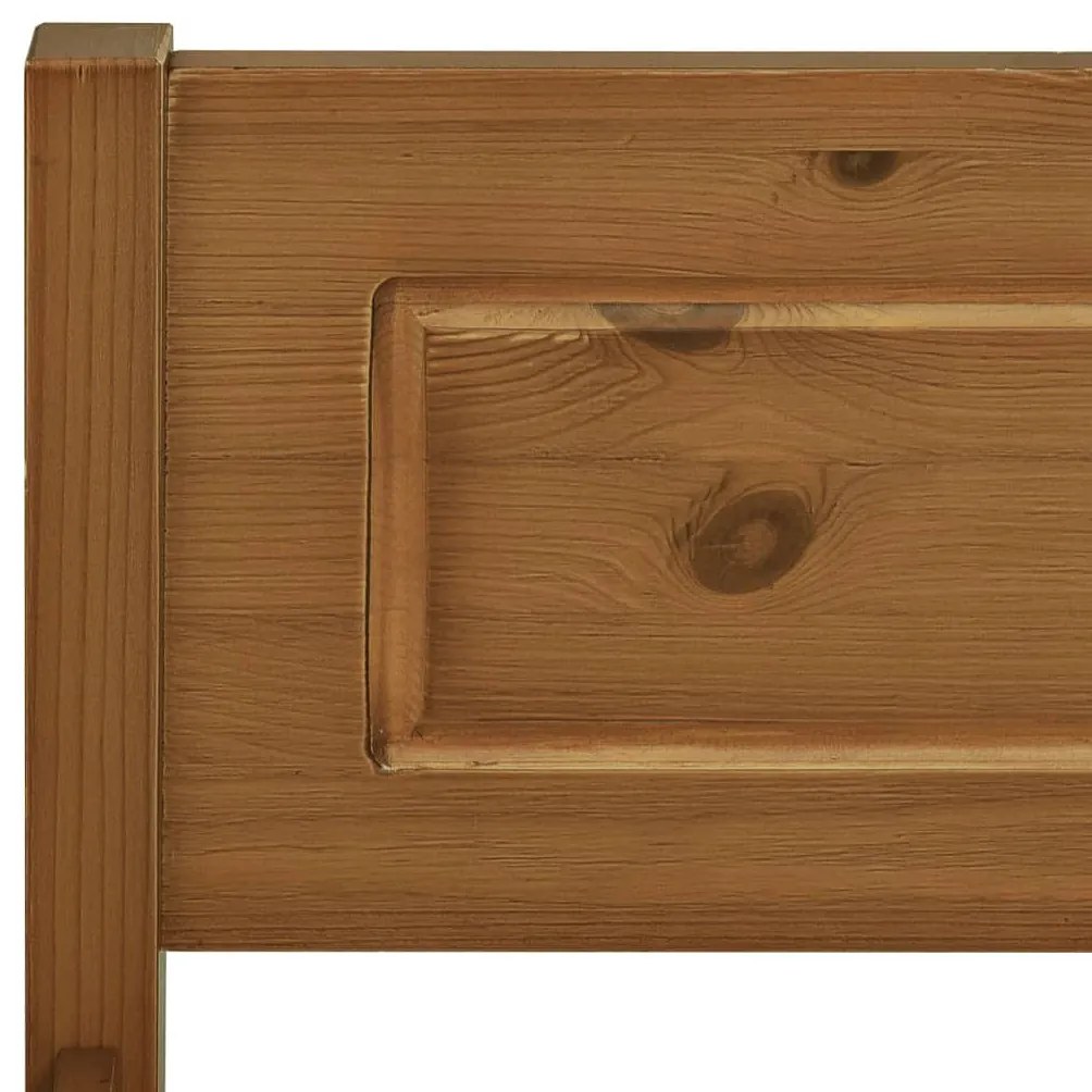 Rám postele masivní borové dřevo medově hnědý 200 x 200 cm,  322116