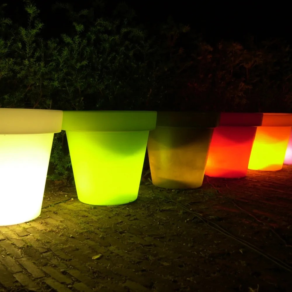 Květináč BLOOM Pot 90, 100 svítící oranžový, Bloom - BLOOM Pot 100 ...