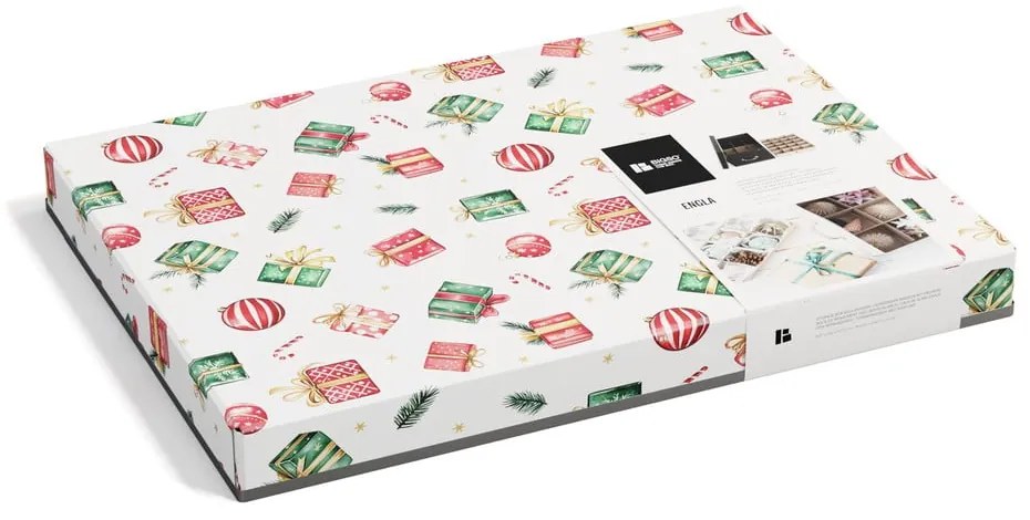Kartonový úložný box s víkem/dekorativní 37x50x15 cm Engla Christmas Storage – Bigso