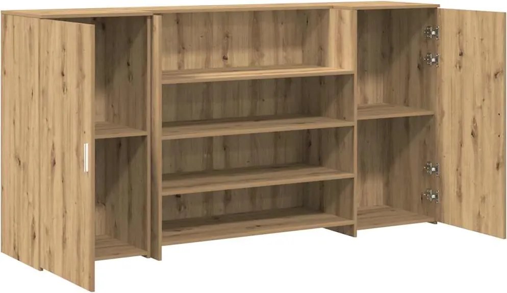 Recepční stůl dub artisan 200x50x103,5 cm kompozitní dřevo 3324186