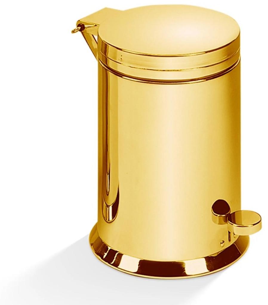 Decor Walther Luxusní koupelnový koš s pedálem TE 38 zlatý lesk