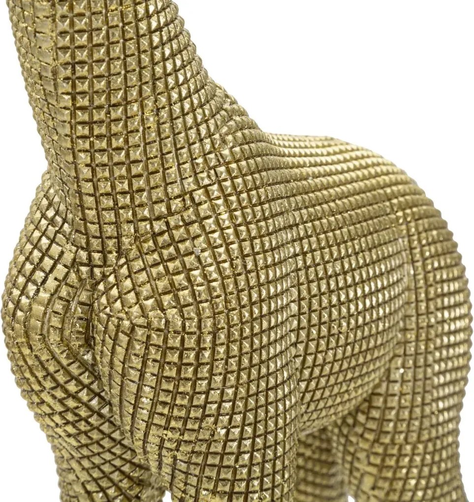 Dekorativní soška Giraffe zlatá