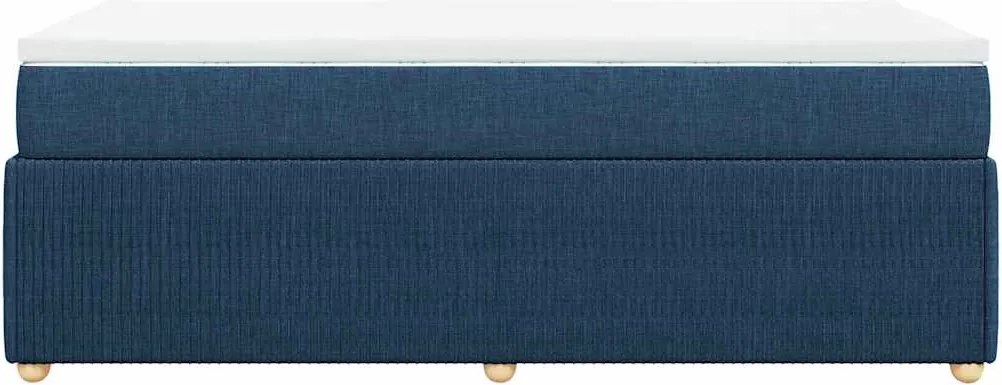 Box spring postel s matrací modrá 90x200 cm textil 3285545