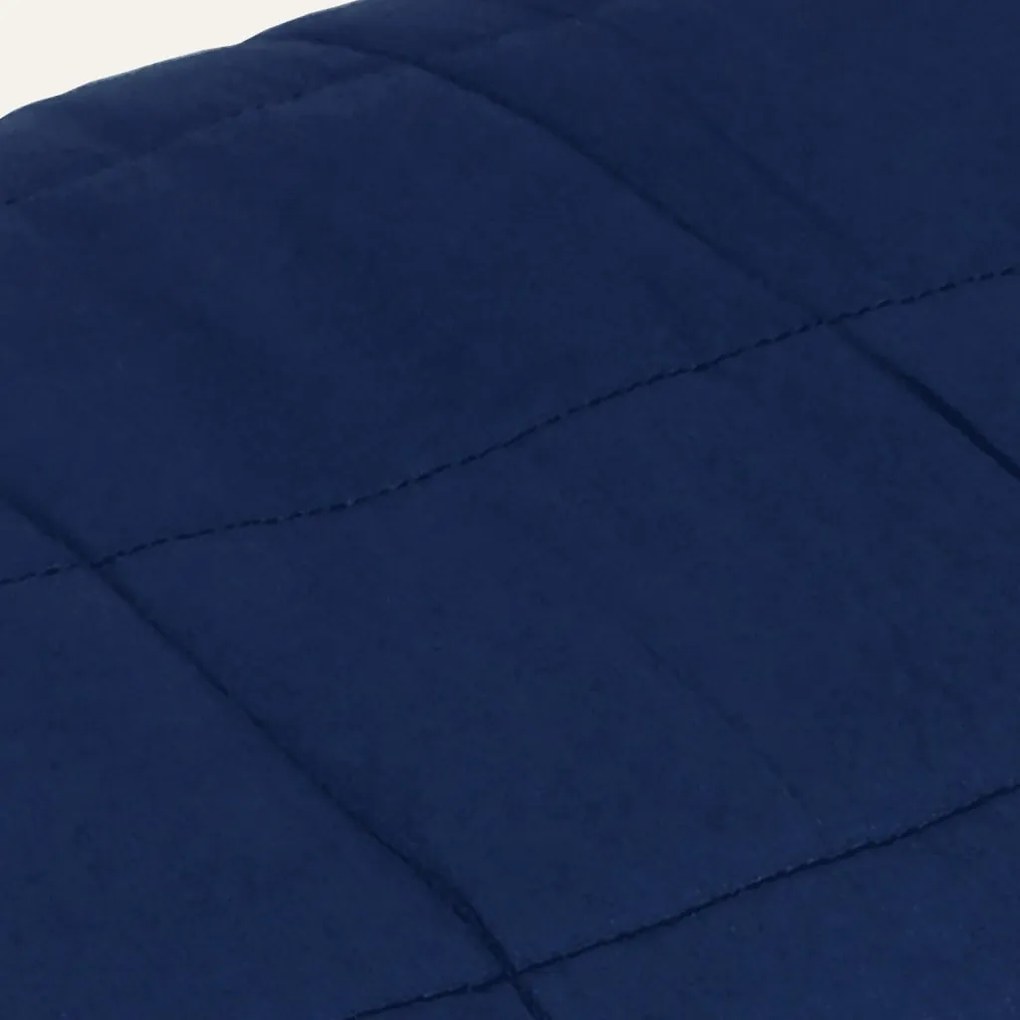 Zátěžová deka modrá 137 x 200 cm 10 kg textil 3154799