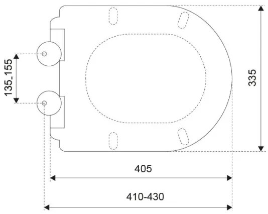 Novoterm WC prkénko NV-Makalu Soft Close Duroplast pro WC NV-Makalu