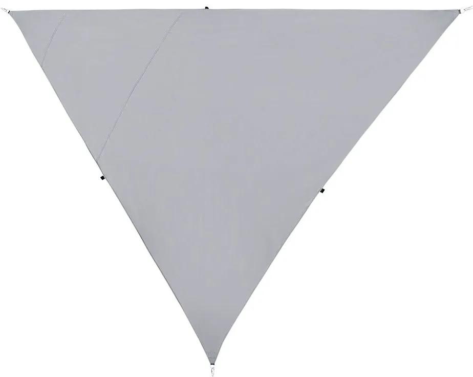 Stínící plachta ve tvaru trojúhelníku 300x300x300 cm LUKKA šedá Beliani