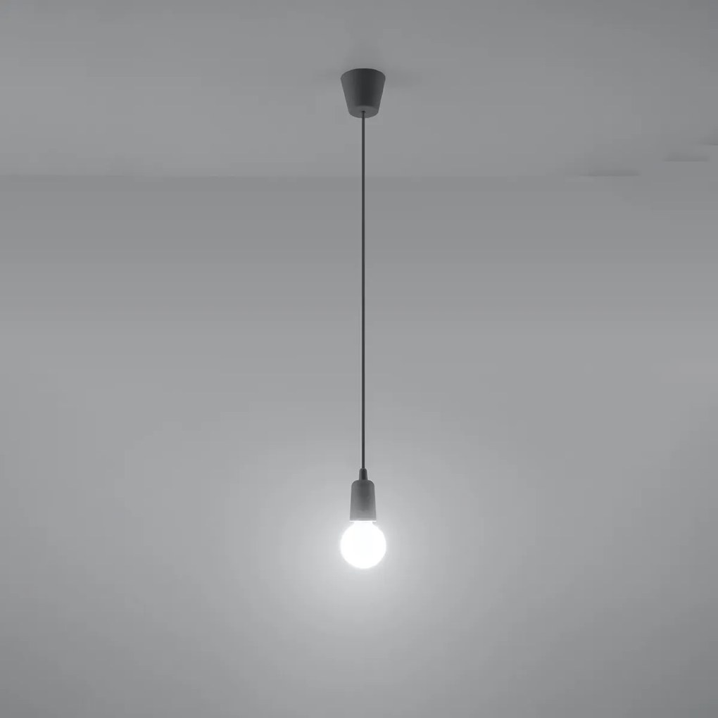 Sollux Lighting Závěsné svítidlo DIEGO 1 šedé