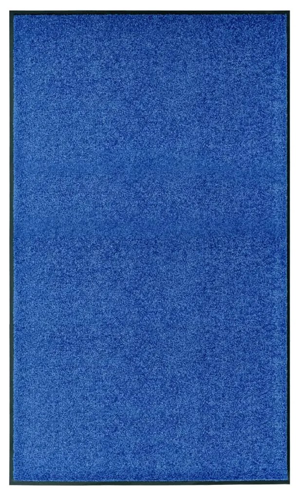 323443 vidaXL Rohožka pratelná modrá 90 x 150 cm