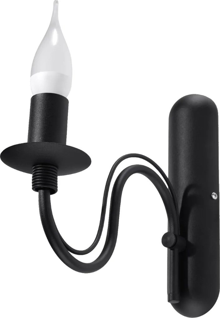 Sollux Lighting Nástěnné svítidlo MINERWA černé