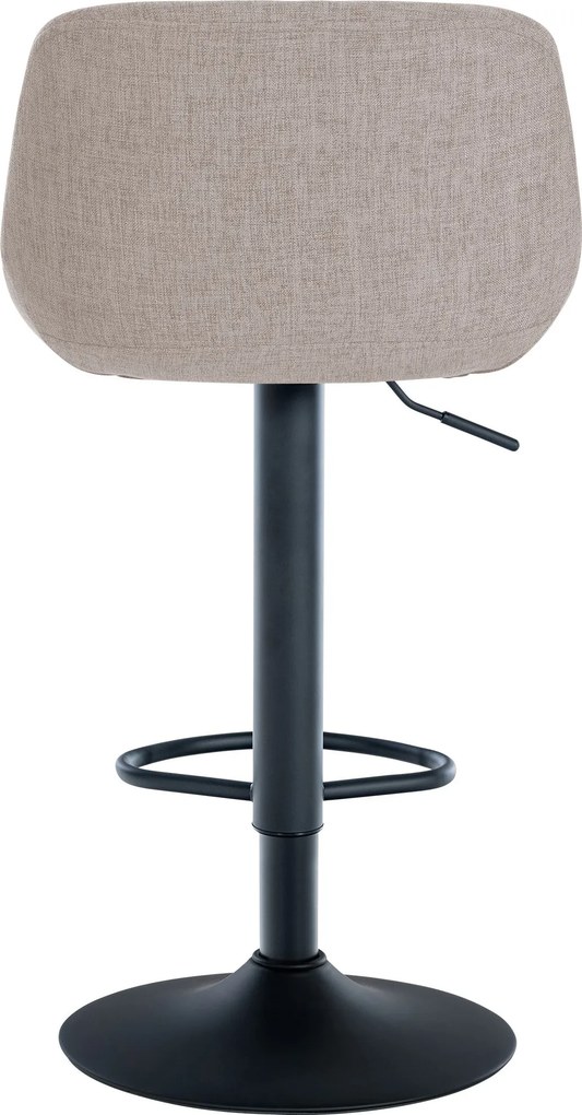 Sada 2 barových židlí Loft látka – taupe