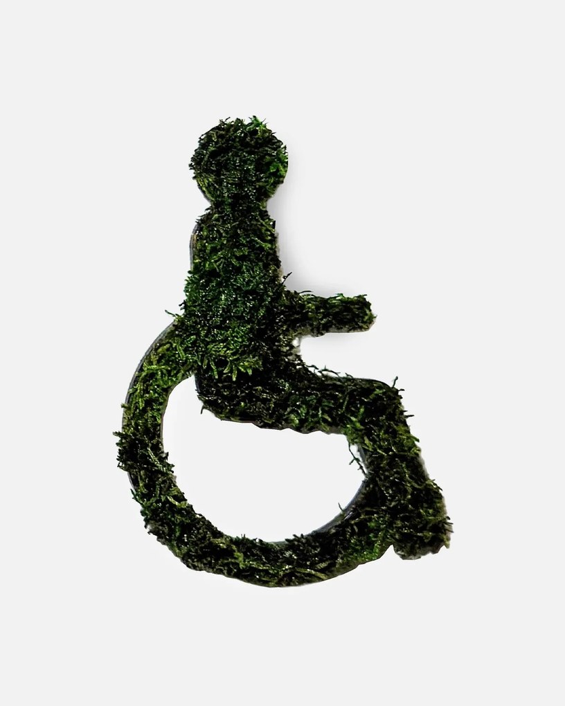 3D mechové symboly na toalety Vozíčkář / DIY tvořivá sada