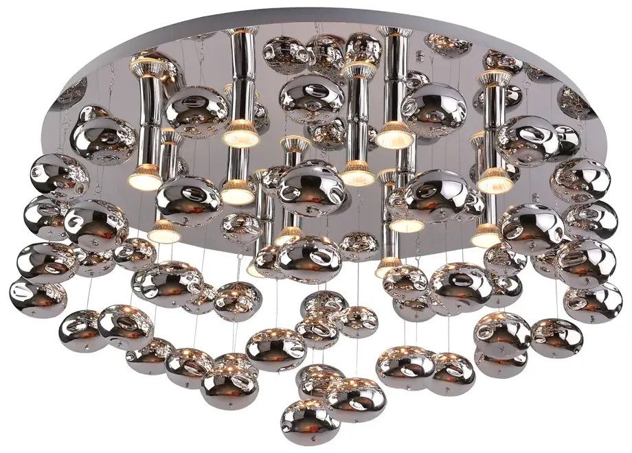 Luxusní lustr Luvia 80 chrom