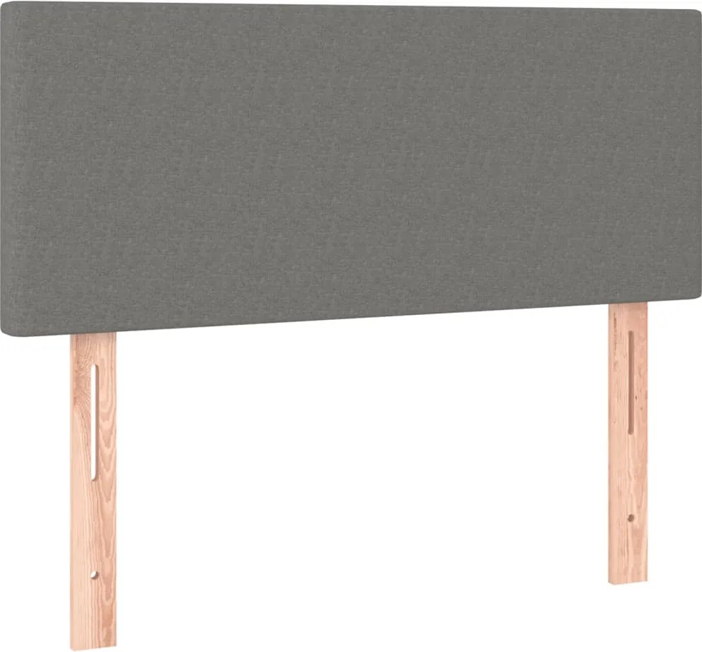 Box spring postel s matrací tmavě šedá 120x190 cm textil 3269710