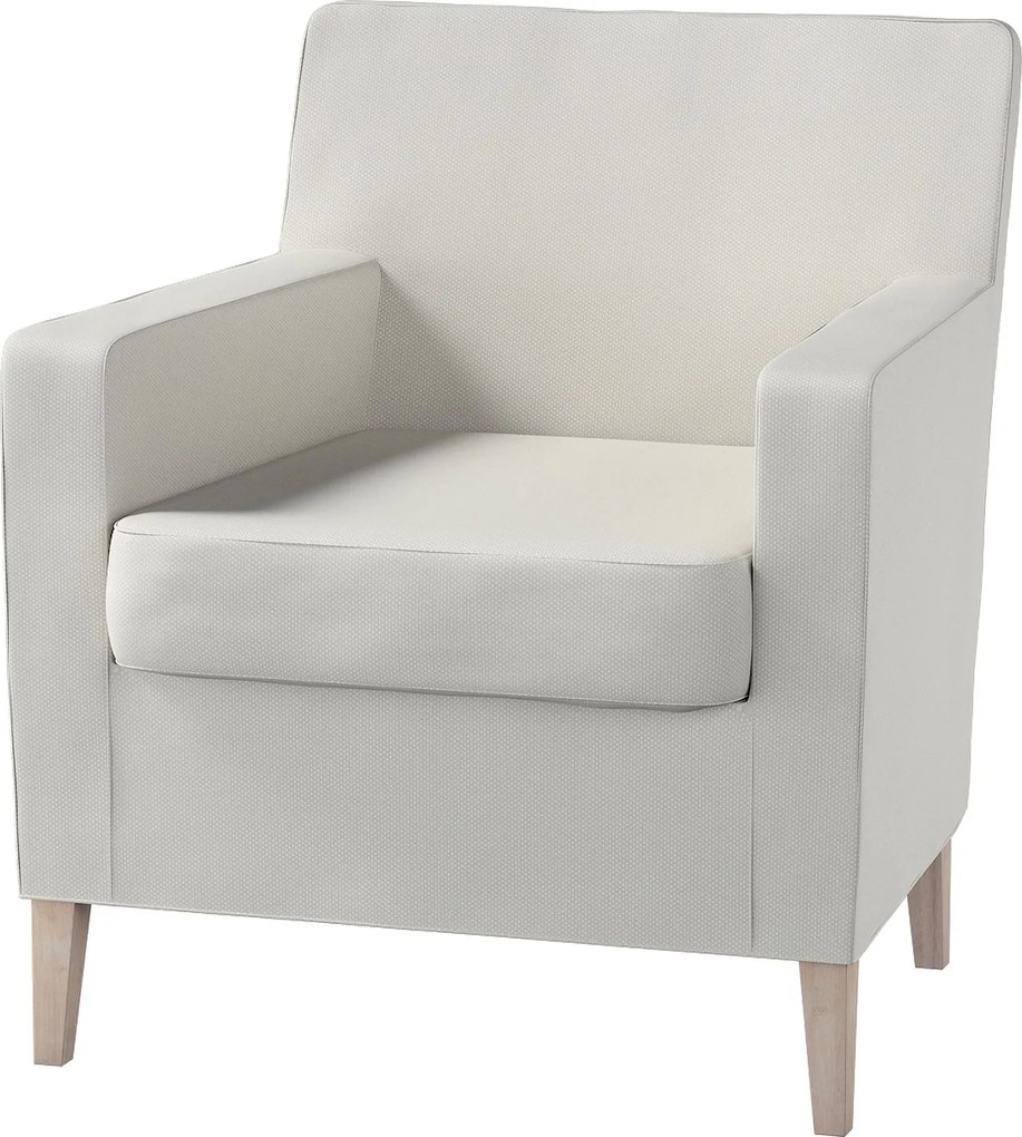 Potah na křeslo IKEA Karlstad barva šedá látka pletený vzor