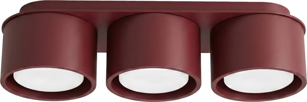 Sollux Lighting Stropní svítidlo MODO 3 bordó GX53