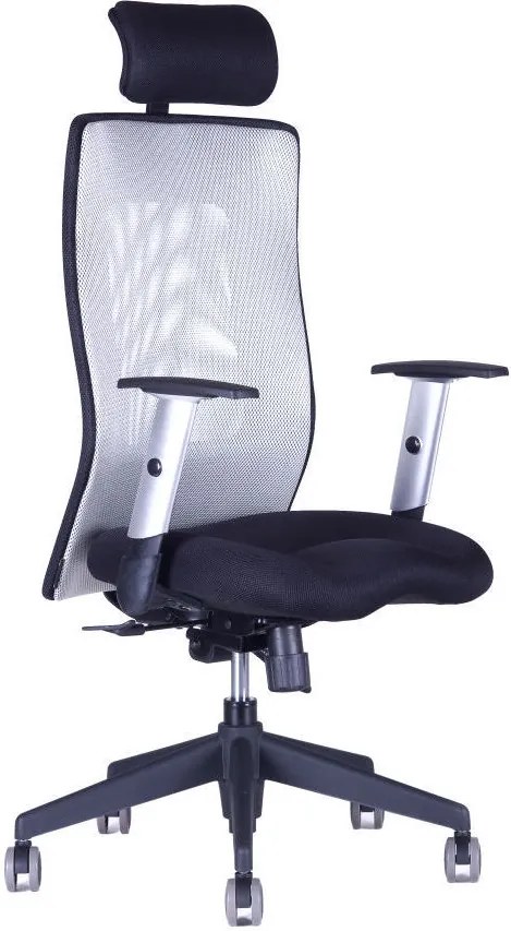 Office Pro Kancelářská židle CALYPSO GRAND SP1 - s podhlavníkem, 12A11, světle šedá