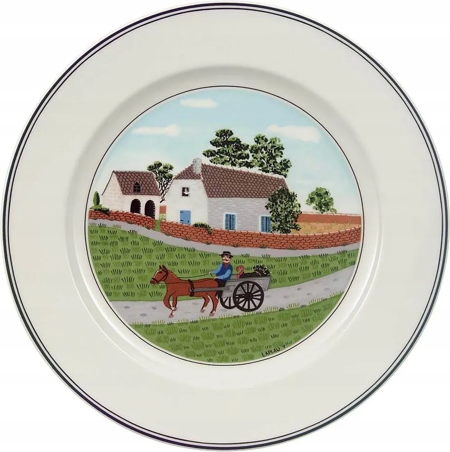 Salátový talíř 21 cm Villeroy & Boch Design Naif Rolník porcelán