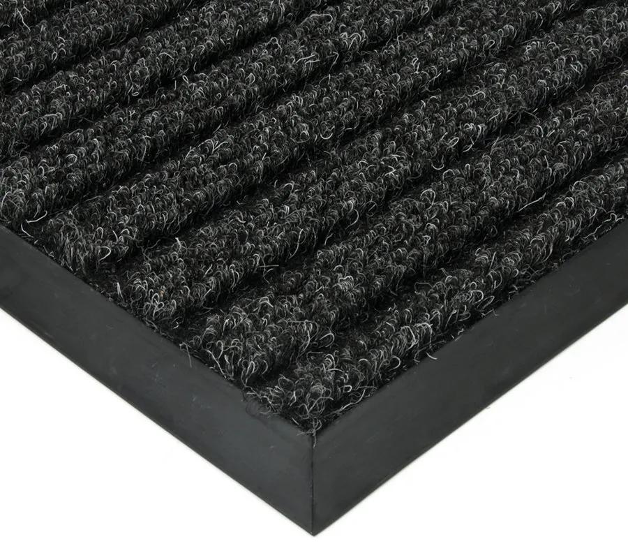 Černá textilní zátěžová čistící rohož Shakira - 300 x 100 x 1,6 cm