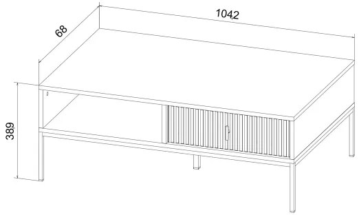 Konferenční stolek SUE béžová/kašmír