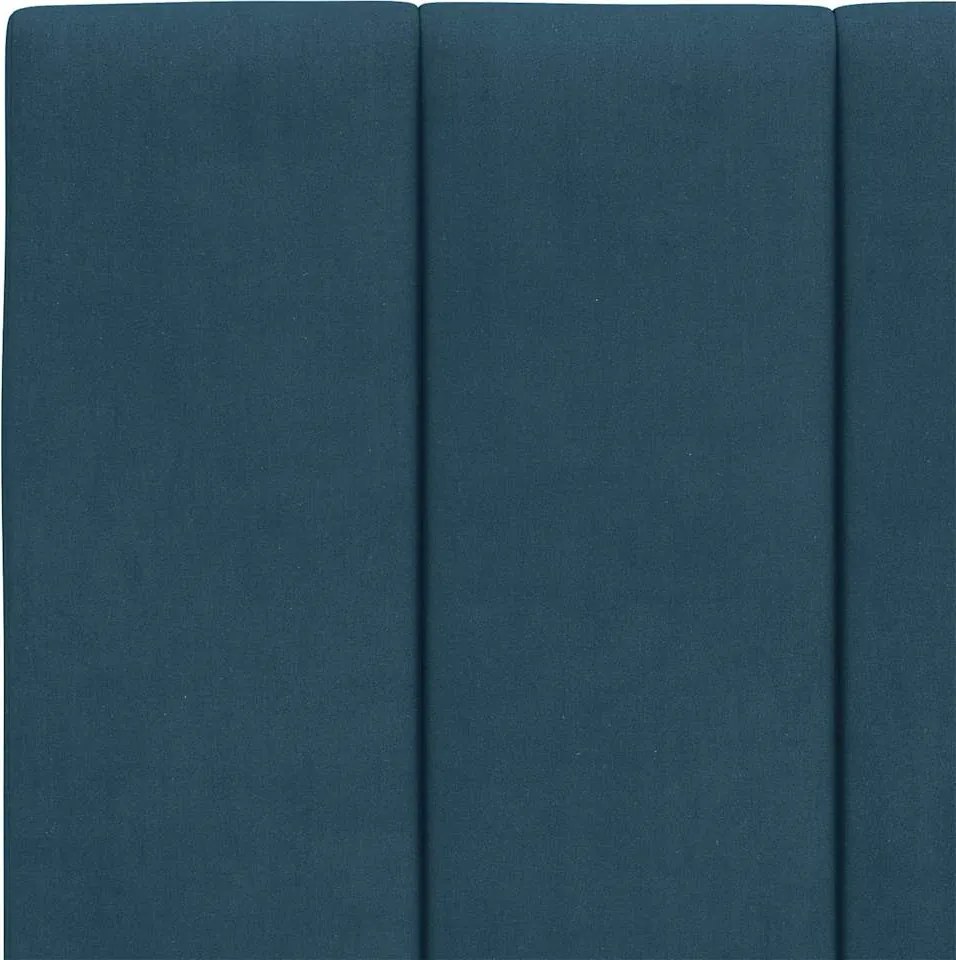 Postel s matrací Hanko modrá 120 x 200 cm samet 3208590