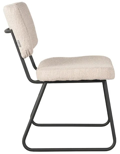 LABEL51 Jídelní židle NOAH bílé bouclé IH-50.142