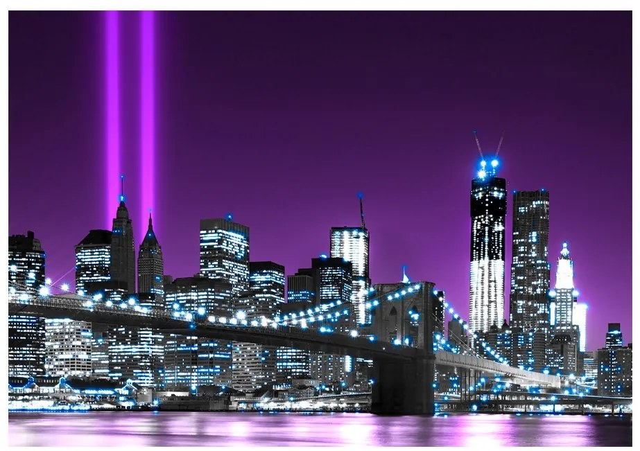 Fototapeta - Luminous manhattan