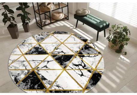 koberec kulatý EMERALD výhradní 1020 glamour, stylový mramor, tro velikost kruh 160 cm | krásné koberce cz