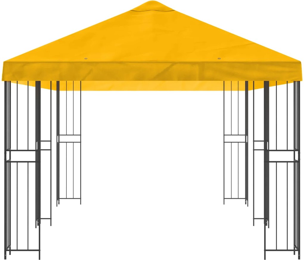 Zahradní altán 6 x 3 m Žlutá Polyester a ocel 190 gsm 3375989