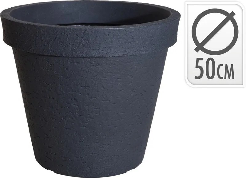 PROGARDEN Květináč venkovní design beton 50 cm antracit KO-Y54195490