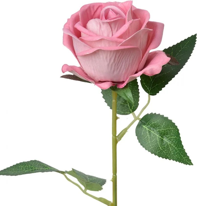Růžová umělá květina růže Rosea - 8*8*50 cm