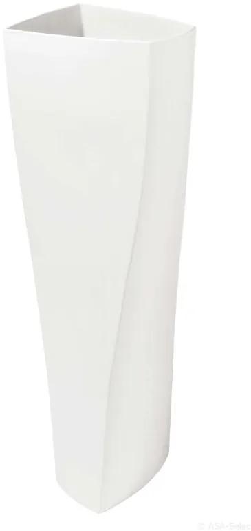 ASA Selection Váza TWIST V.50cm, keramika, bílá (matná)