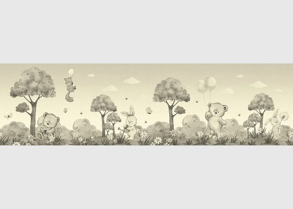 Dětská samolepící bordura na zeď Medvídek | 5 m x 9.7 cm | DWBD8123