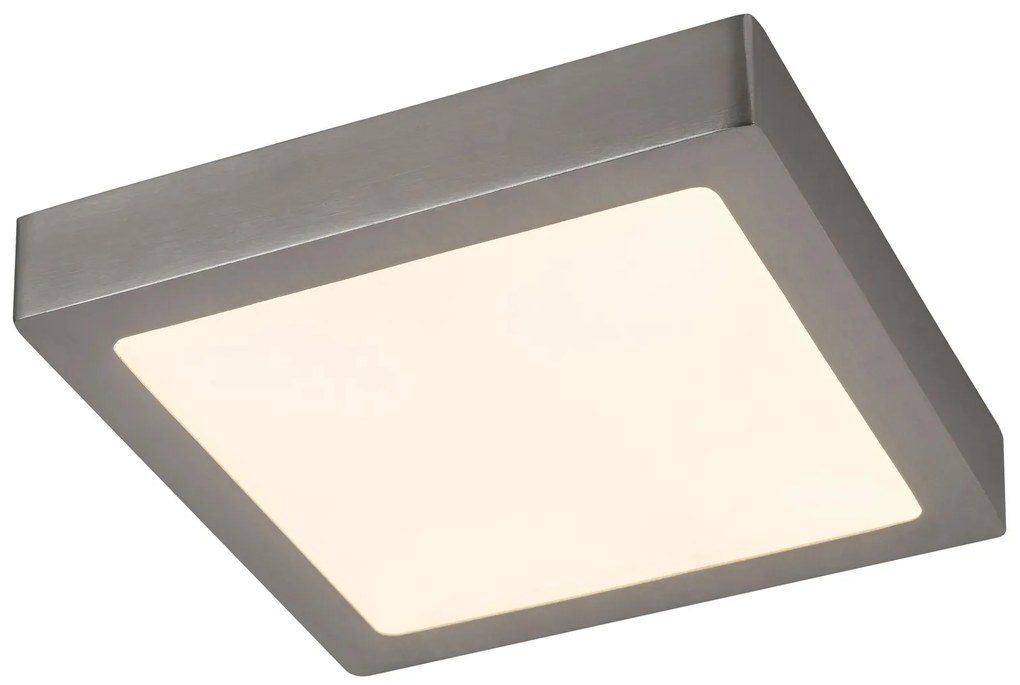 Rabalux LED přisazený mini panel Lois 18W | 1400lm | 3000K| IP20 |  22,5cm - saténový chrom