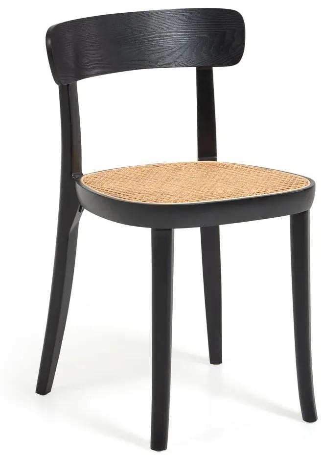 Černá jídelní židle z bukového dřeva Kave Home Romane
