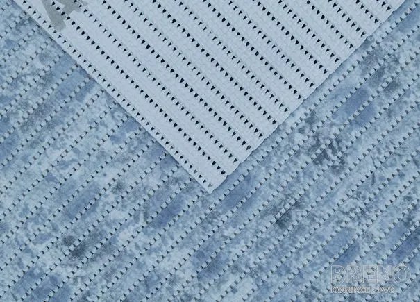 Breno Koupelnová pěnová předložka SOFTY-TEX 79912.1 vodní hladina, šíře 130 cm, Modrá