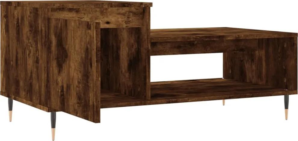 vidaXL Konferenční stolek 100 x 50 x 45 cm kompozitní dřevo [830825] Barva: hnědý dub