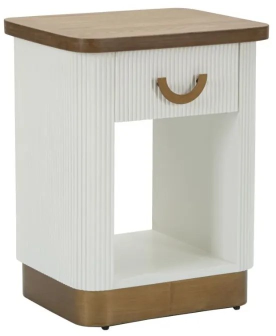 Designový noční stolek Tahigwa 48 cm bílý