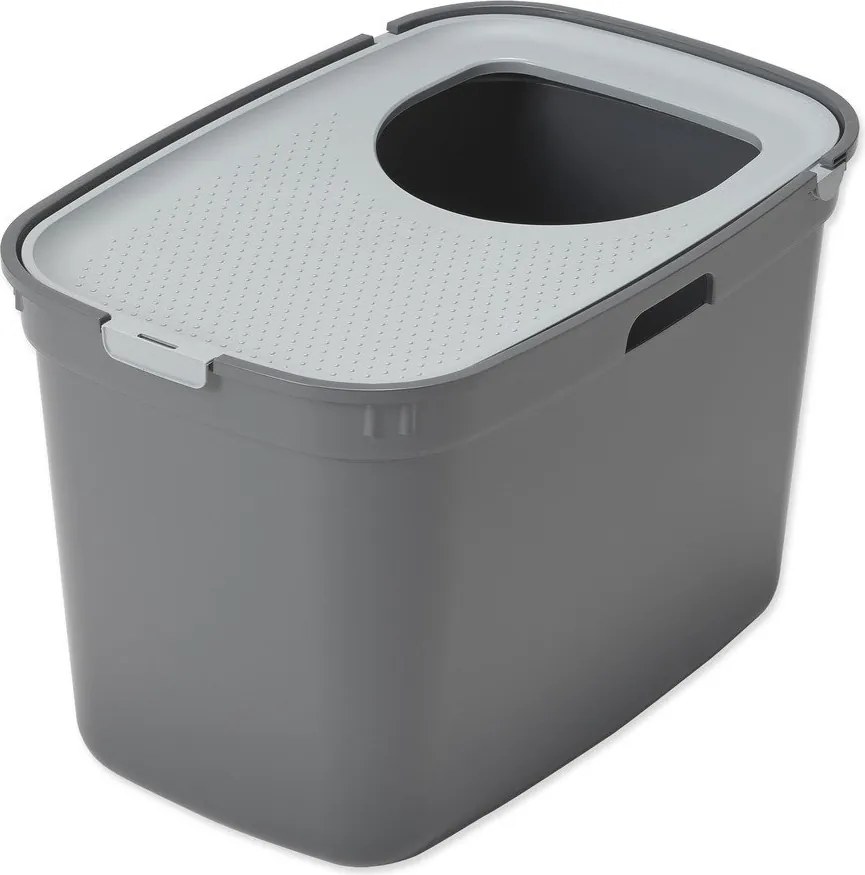 Šedý kočičí záchod 39x59 cm Moderna Top Cat – Plaček Pet Products