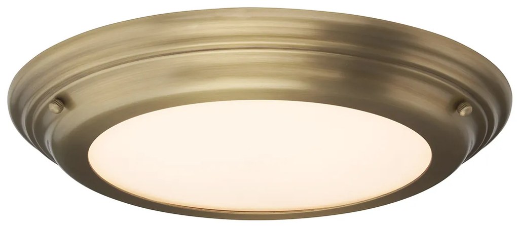Elstead Koupelnové stropní svítidlo WELLAND F-AB mosaz/LED 25W