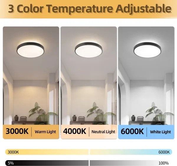 Brilagi - LED Stmívat. svítidlo GLASS POOL DOUBLE LED/48W/230V 40 cm černá + DO