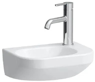 Laufen Lua - Umývátko 36x25 cm, bez přepadu, otvor pro baterii vpravo, bílá H8150800001141