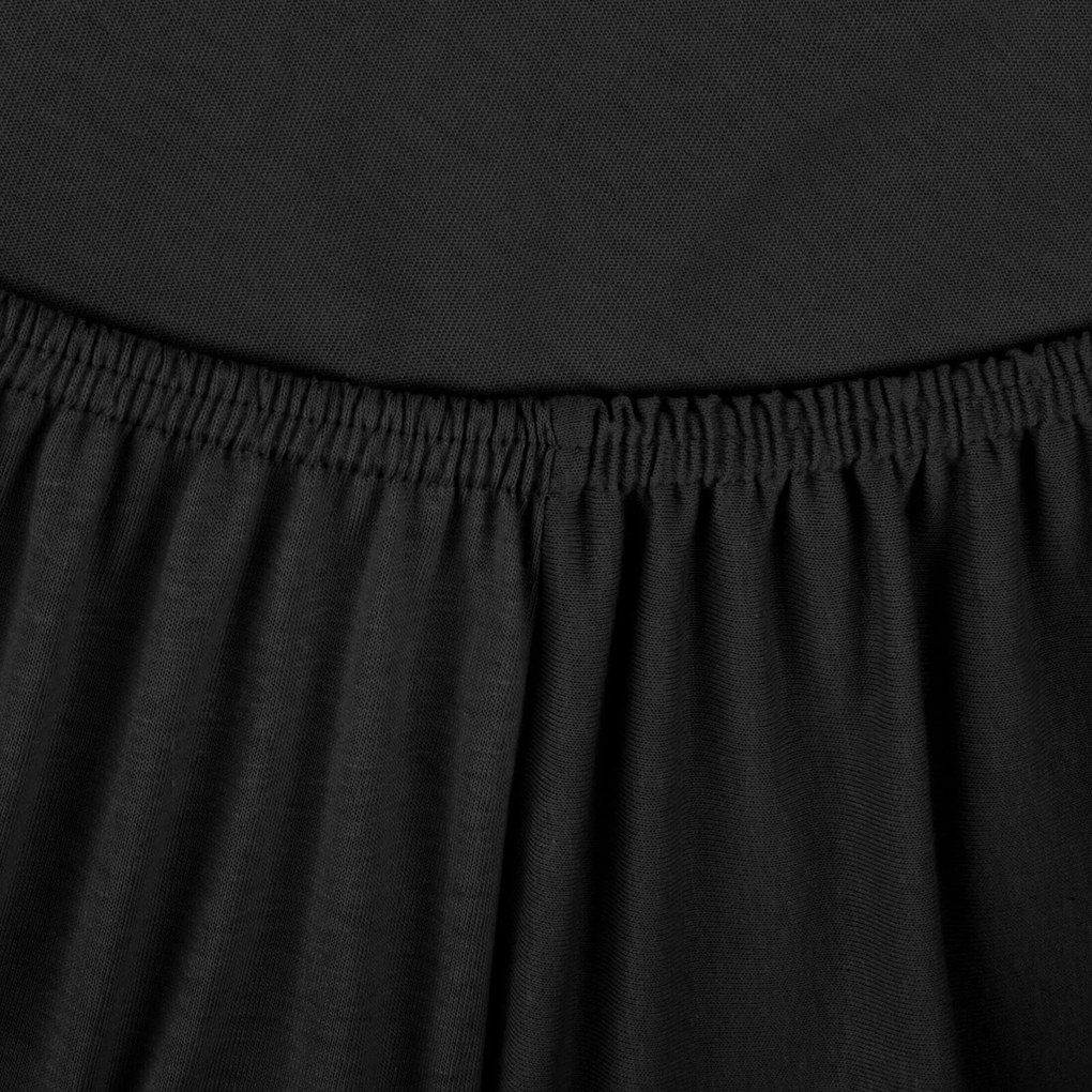 JERSEY PROSTĚRADLO JERSEY3 180X200 CM ČERNÉ
