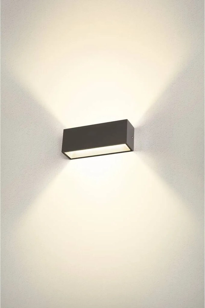 LA 1005155 SITRA L WL UP/DOWN venkovní LED nástěnné přisazené svítidlo antracit CCT switch 3000/4000 K - BIG WHITE (SLV)