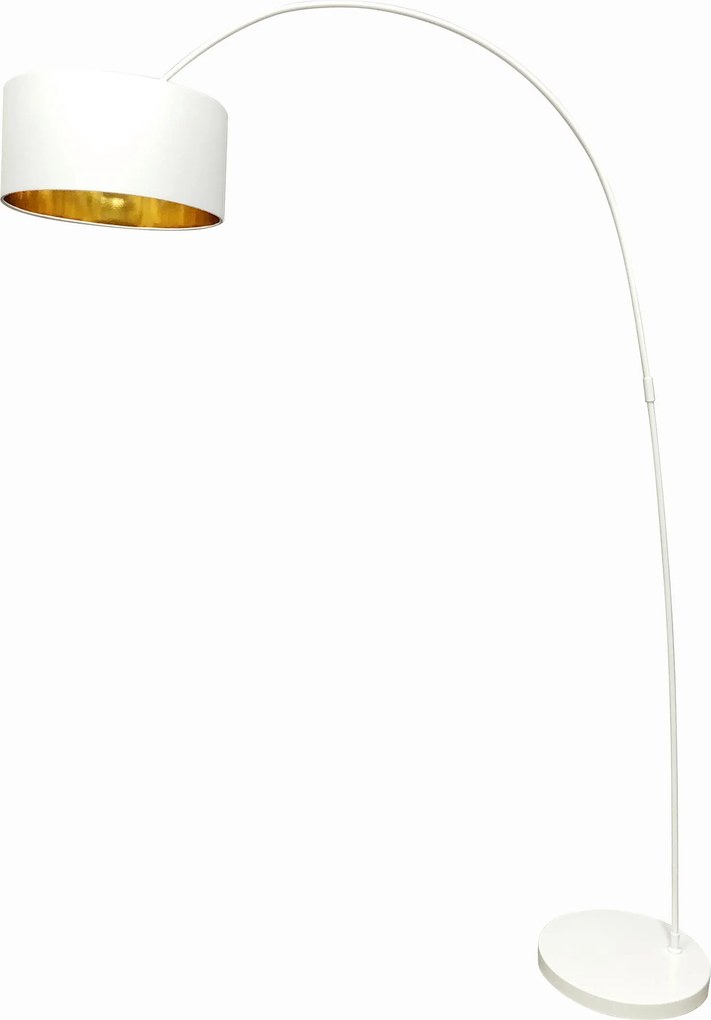 XXXLutz STOJACÍ OBLOUKOVÉ SVÍTIDLO, 135/201/38 cm P & B - Online Only svítidla - 001769024502