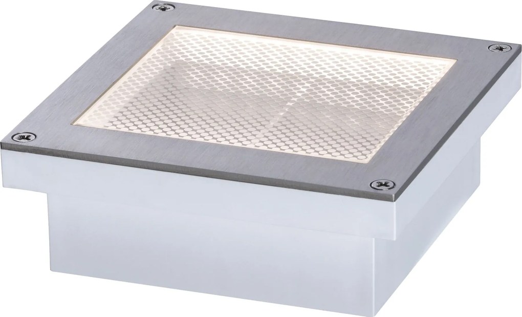 P 94336 Venkovní zemní svítidlo Brick 100 x 100 x 38 mm IP67 0,8W kov/ocel pohybové čidlo - PAULMANN
